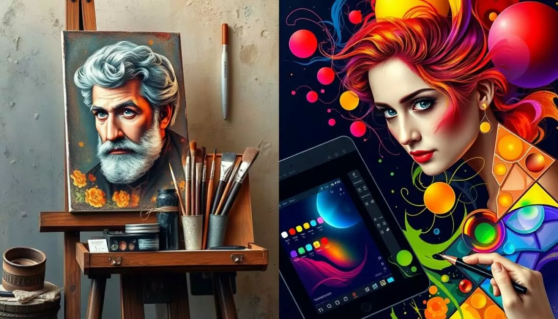 Digital Portraits: Blending Technology and Artistry in Design